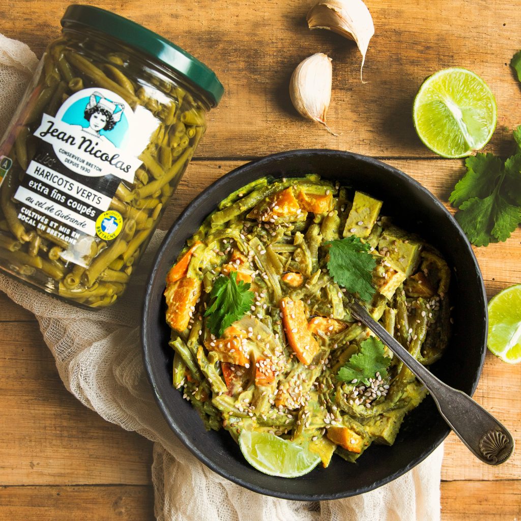 Haricots verts au curry - Jean Nicolas